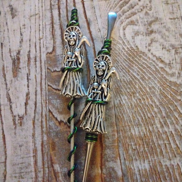 Other | Grim Reaper Roach Clip Atm Card Clip And Wax Carving Tool Set ...